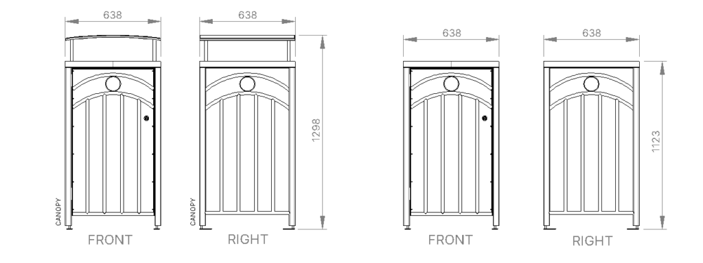 Village Bin Enclosure 120L - Commercial Systems Australia