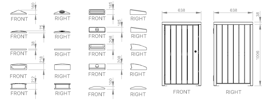 Timber Bin Enclosure 120L - Commercial Systems Australia