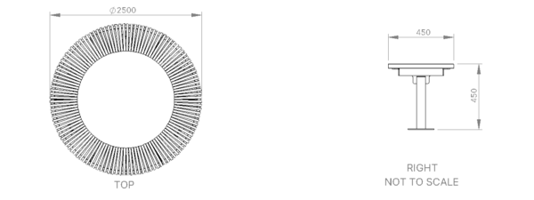 Berwick Circular Bench - Commercial Systems Australia