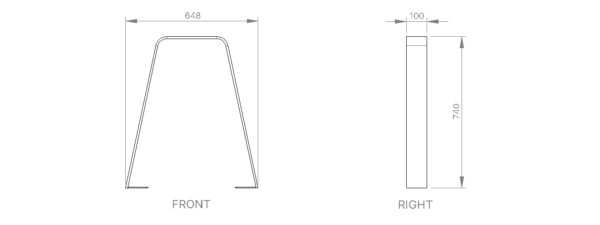 Manhattan Bike Leaning Rail - Commercial Systems Australia
