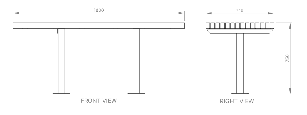 Vertical Slat Table - Commercial Systems Australia